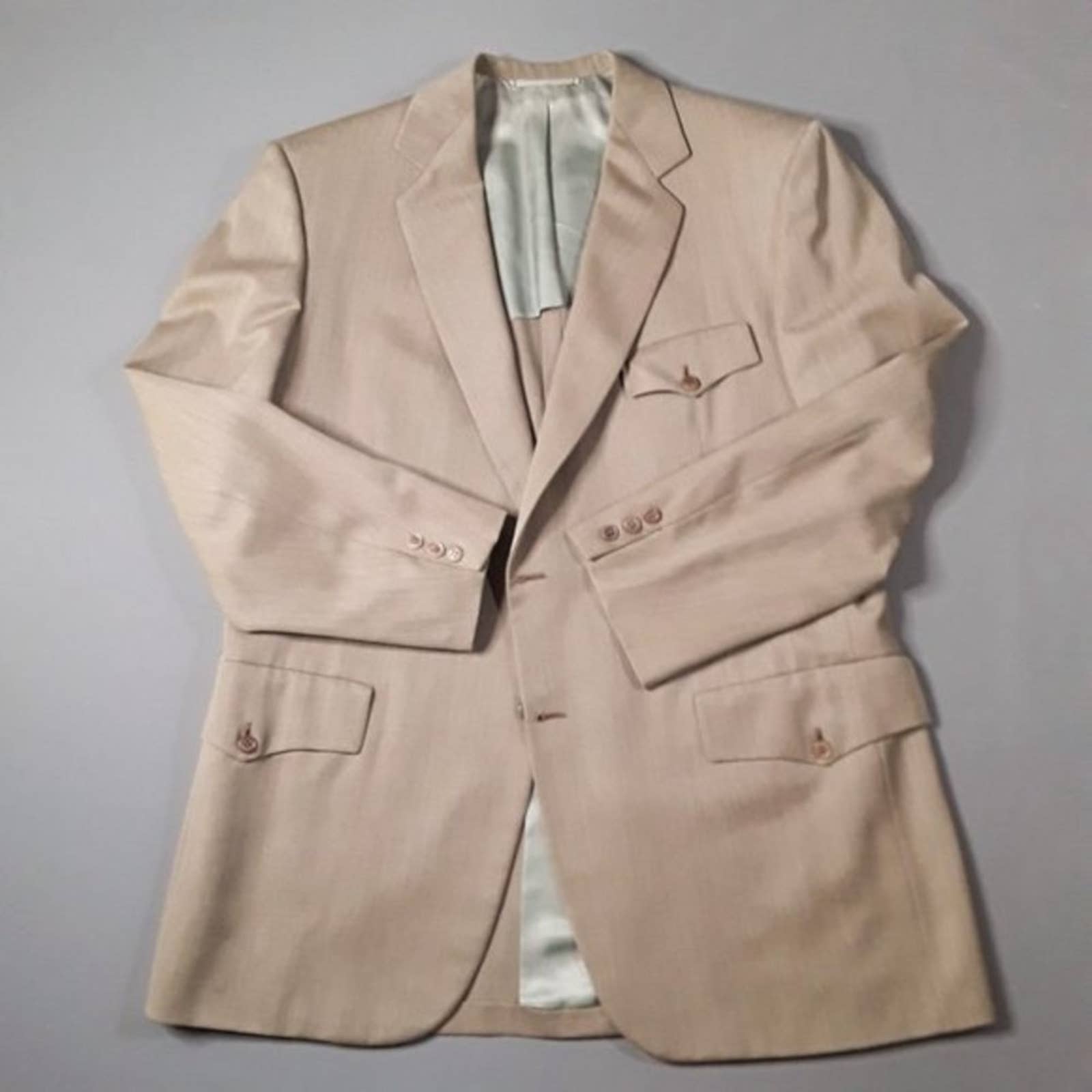 70s Western Suit Vintage Custom Tan Wool Twill By Hickey Freeman | Shop ...