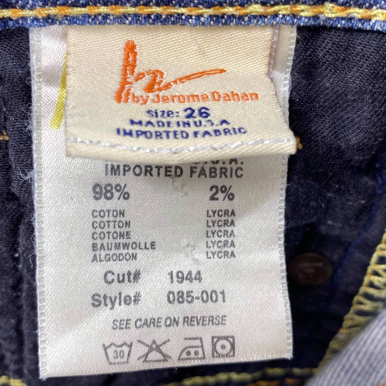 Vintage Jerome Dahan Bloomingdales 00s Straight Leg Jeans by Jerome ...