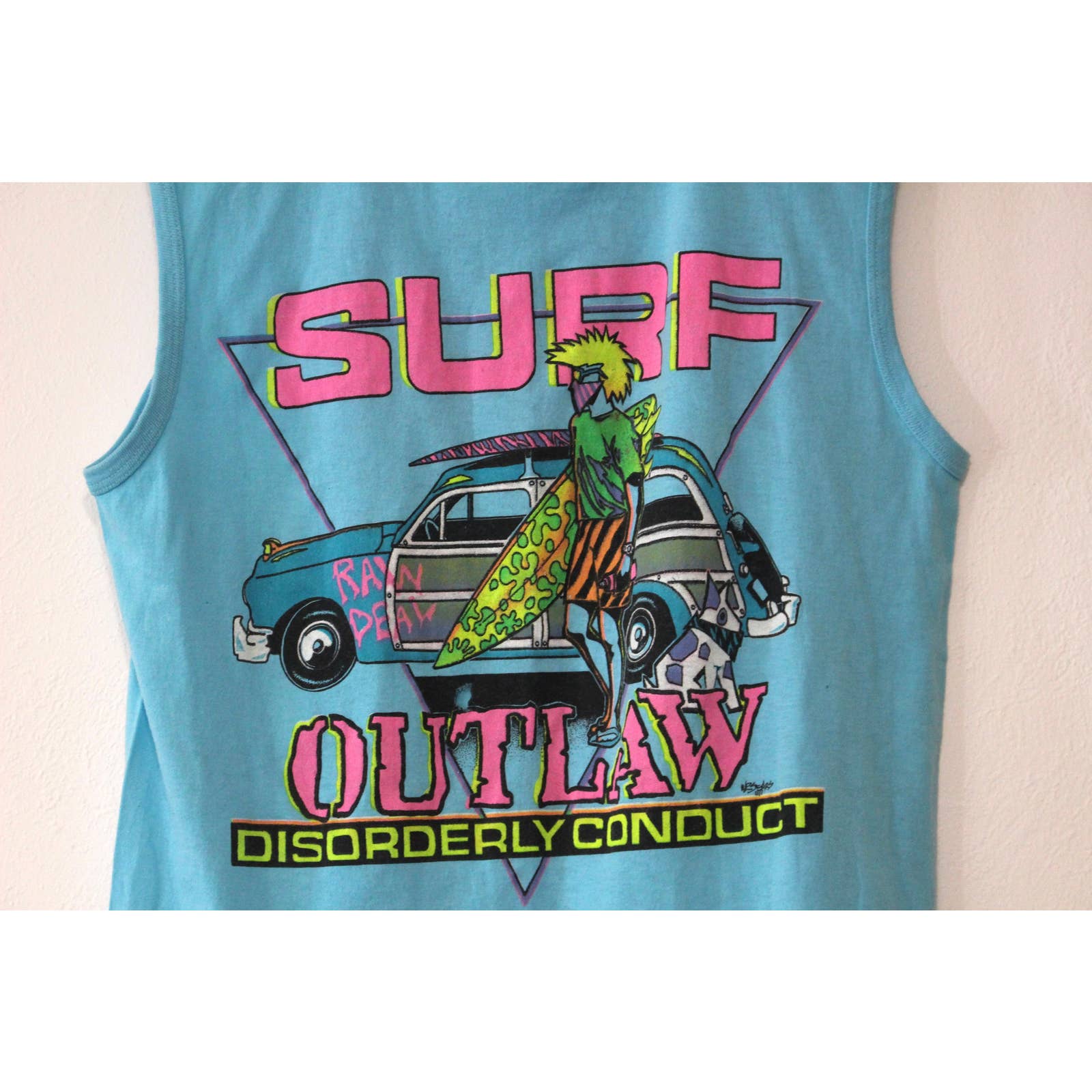 Vintage Surf Outlaw Disorderly Conduct Tank Top Large by SUN | Shop ...