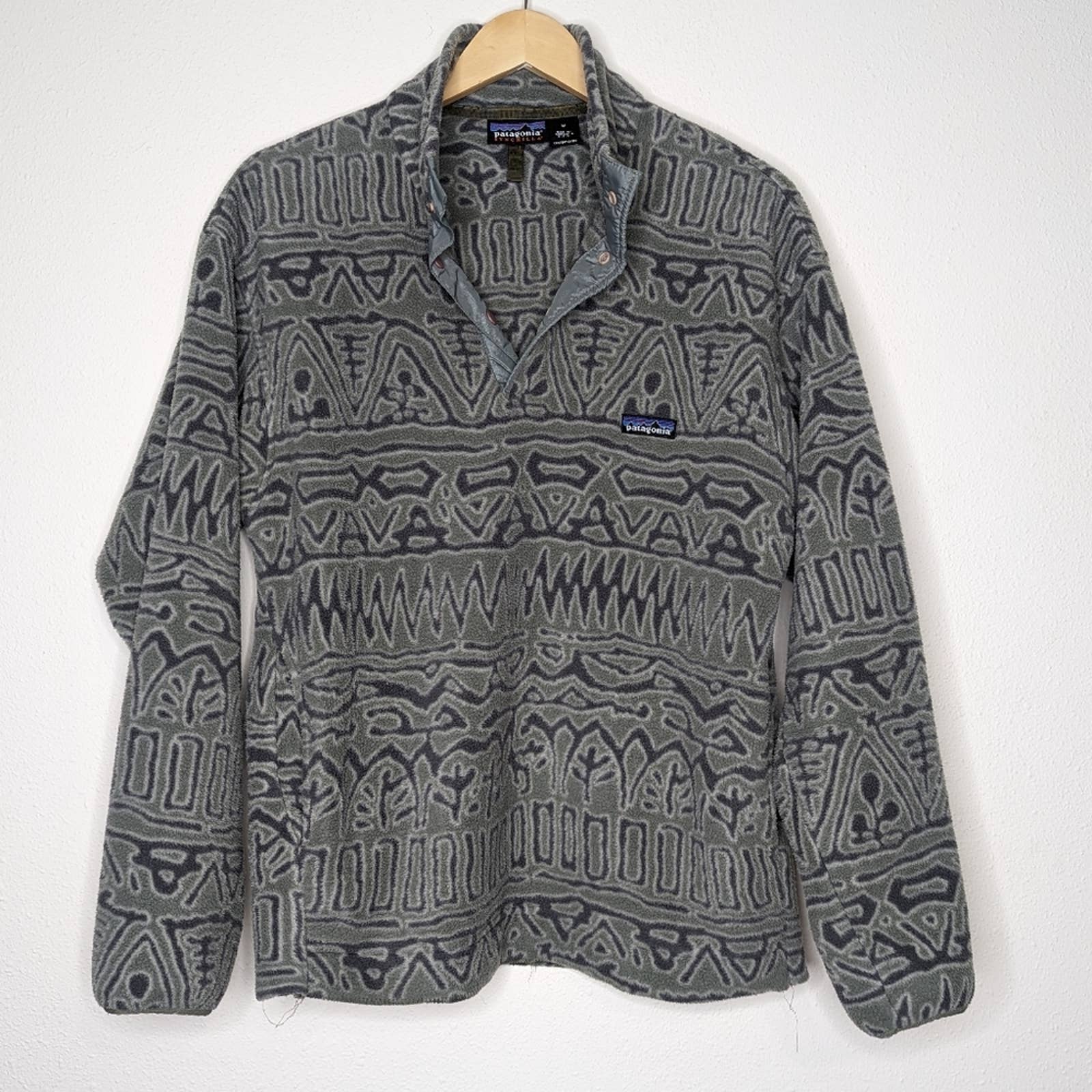 Vintage '98 Switchback Print Synchilla Snap-T Tom Hanks M by Patagonia ...
