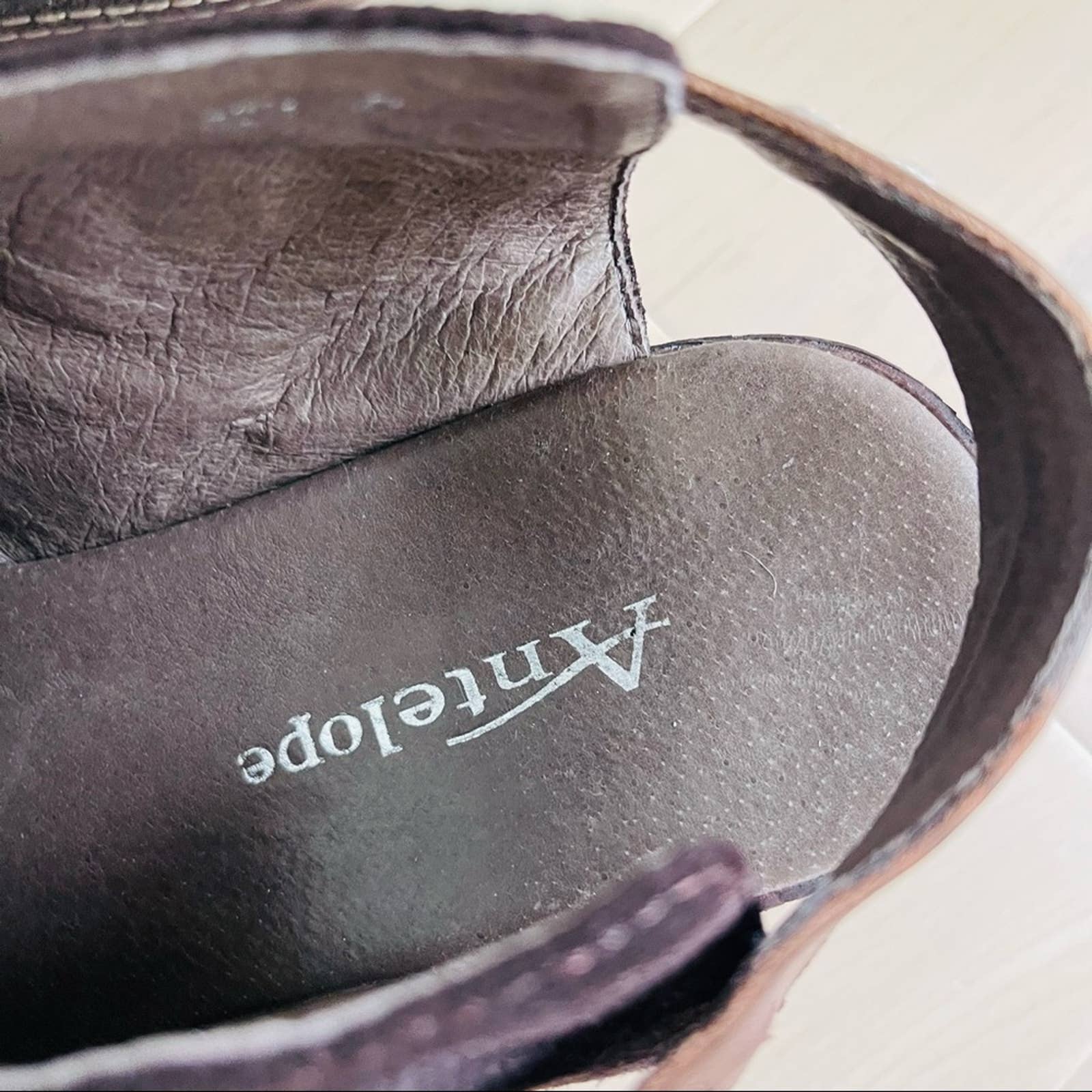 Vintage Antelope Lower Cutout Sling Suede Clog Side Buckle by Antelope ...
