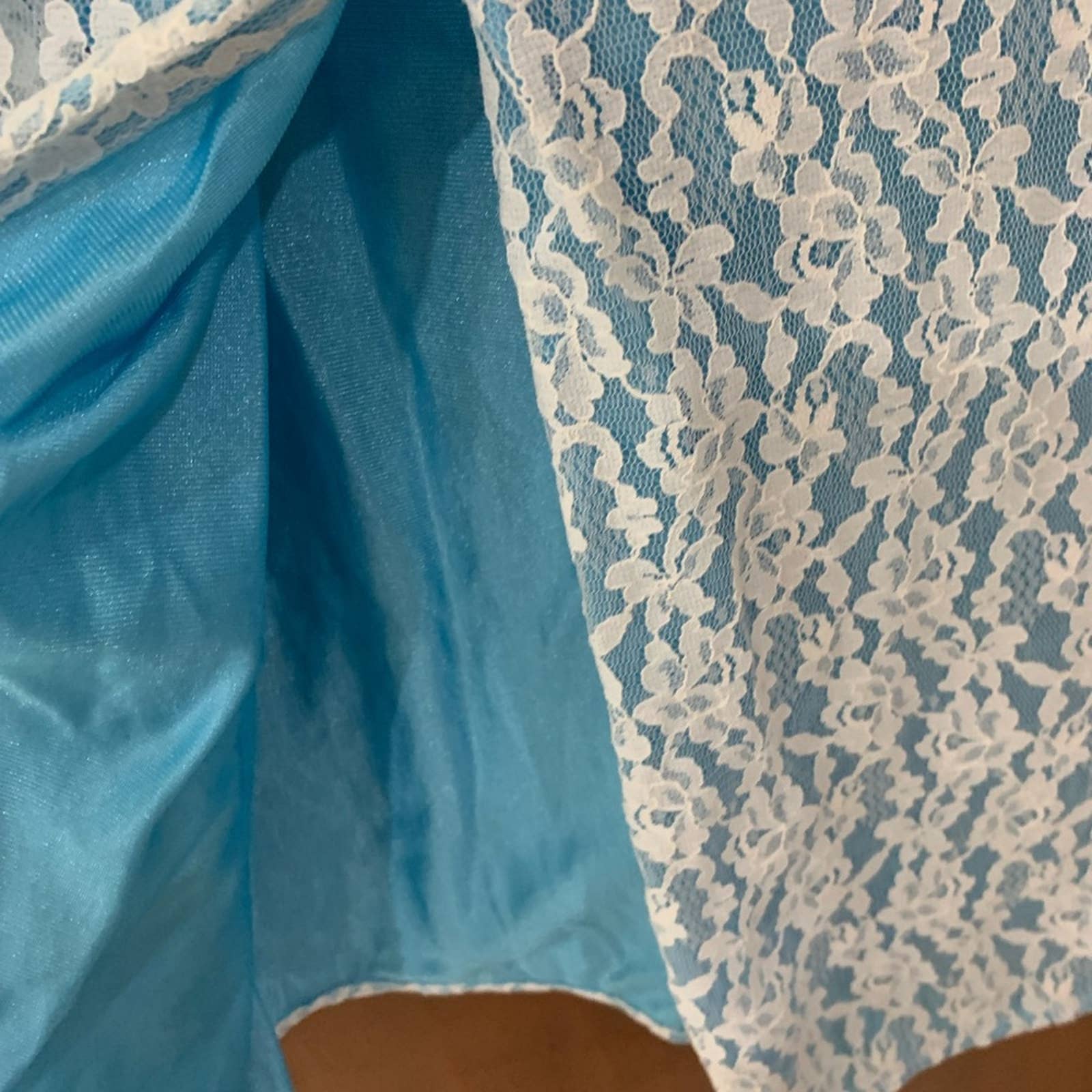 Vintage Housecoat Blue Lace by Unknown | Shop THRILLING