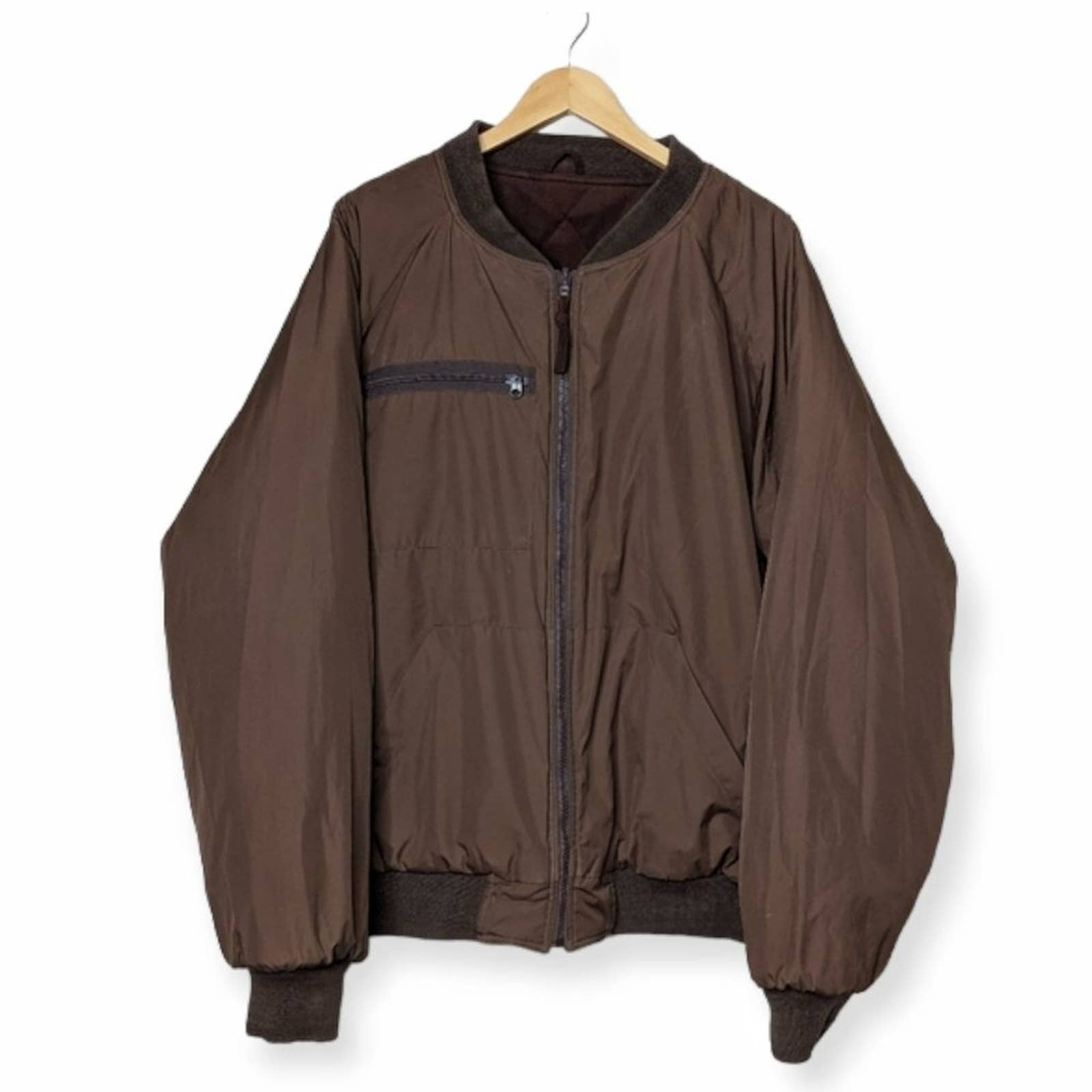Vintage Brown Reversible Quilted Hunting Bomber Jacket Xxl by Gamehide ...