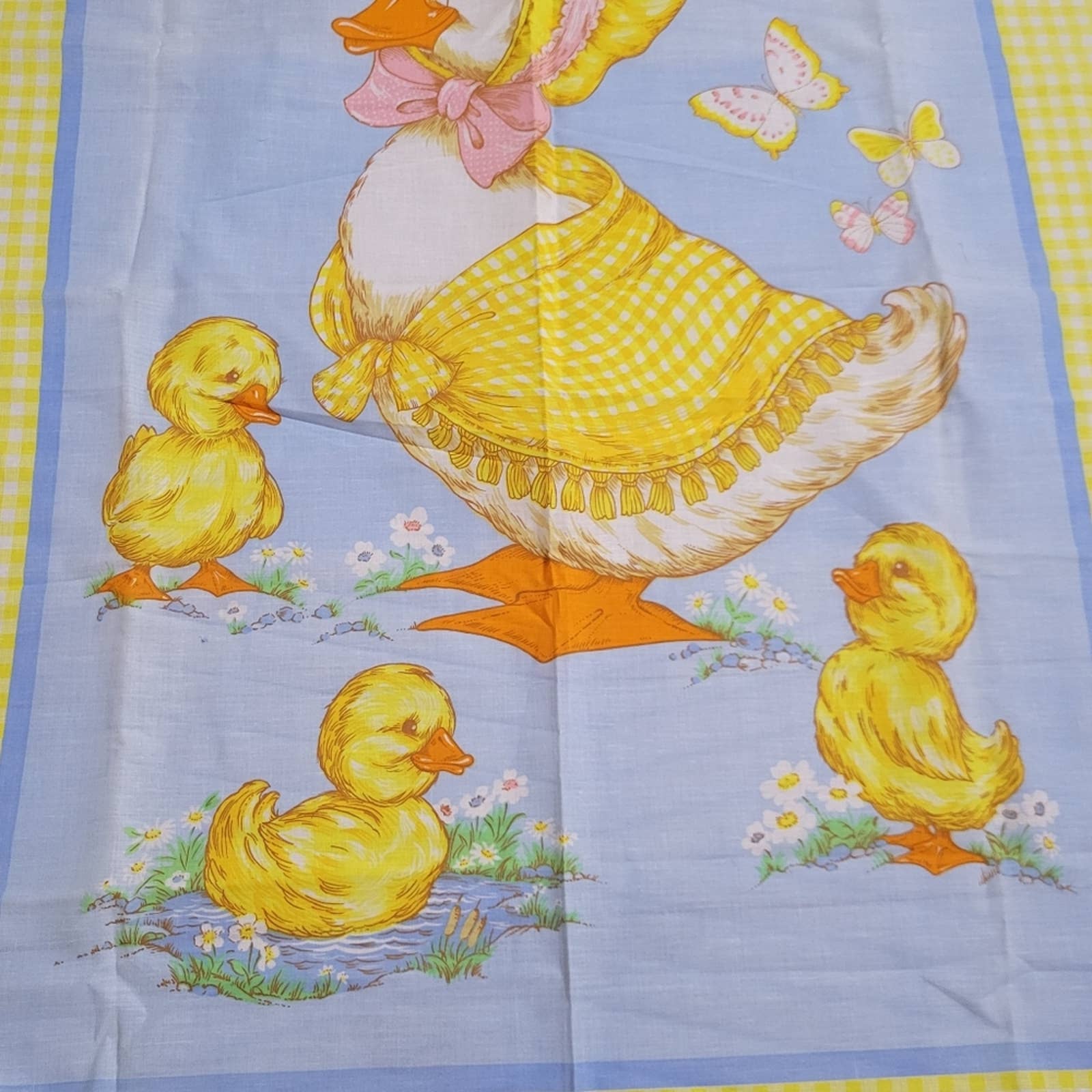 Vintage Cranston Print Works Storybook Mother Goose Fabric Panel | Shop ...