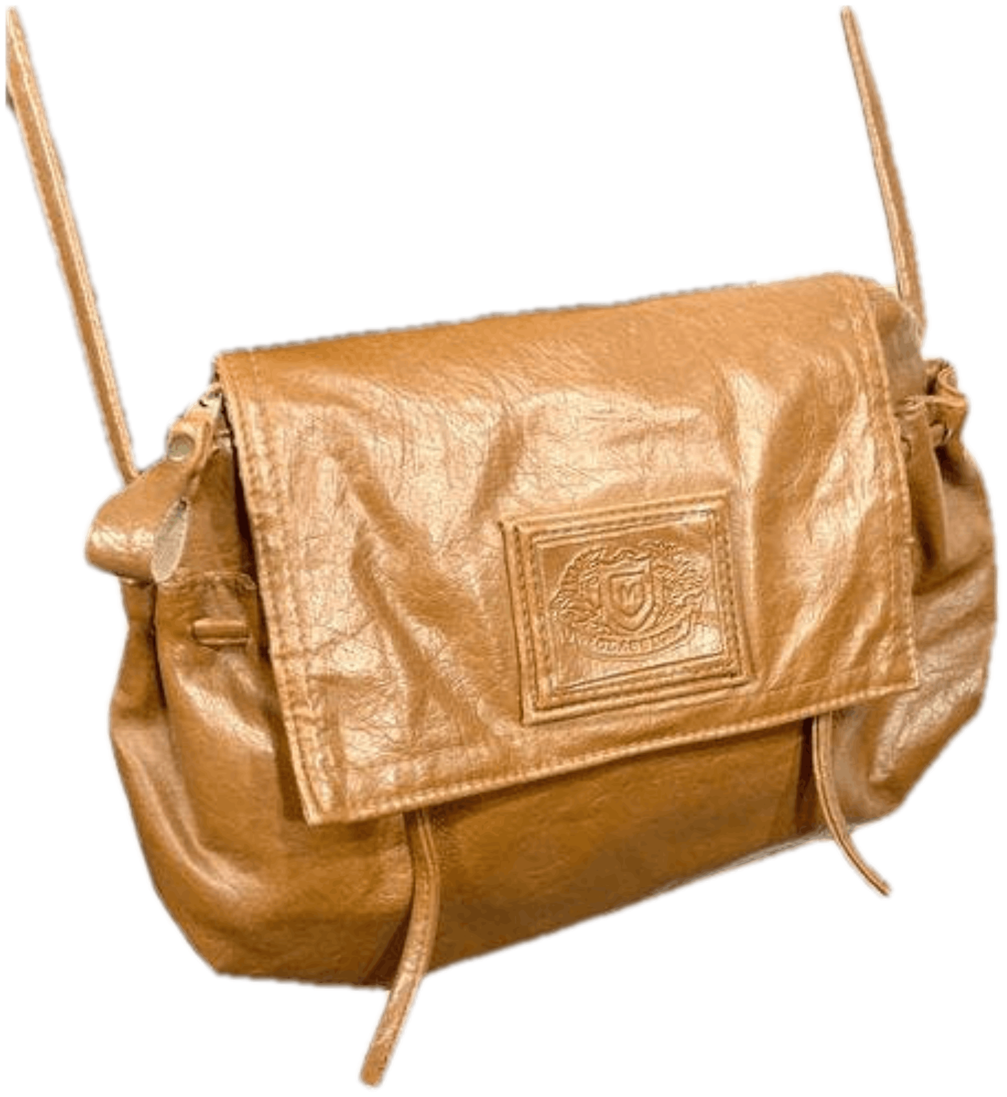 Vintage Tan Faux Leather Purse with Floral Embroidery by Mitzi | Shop ...