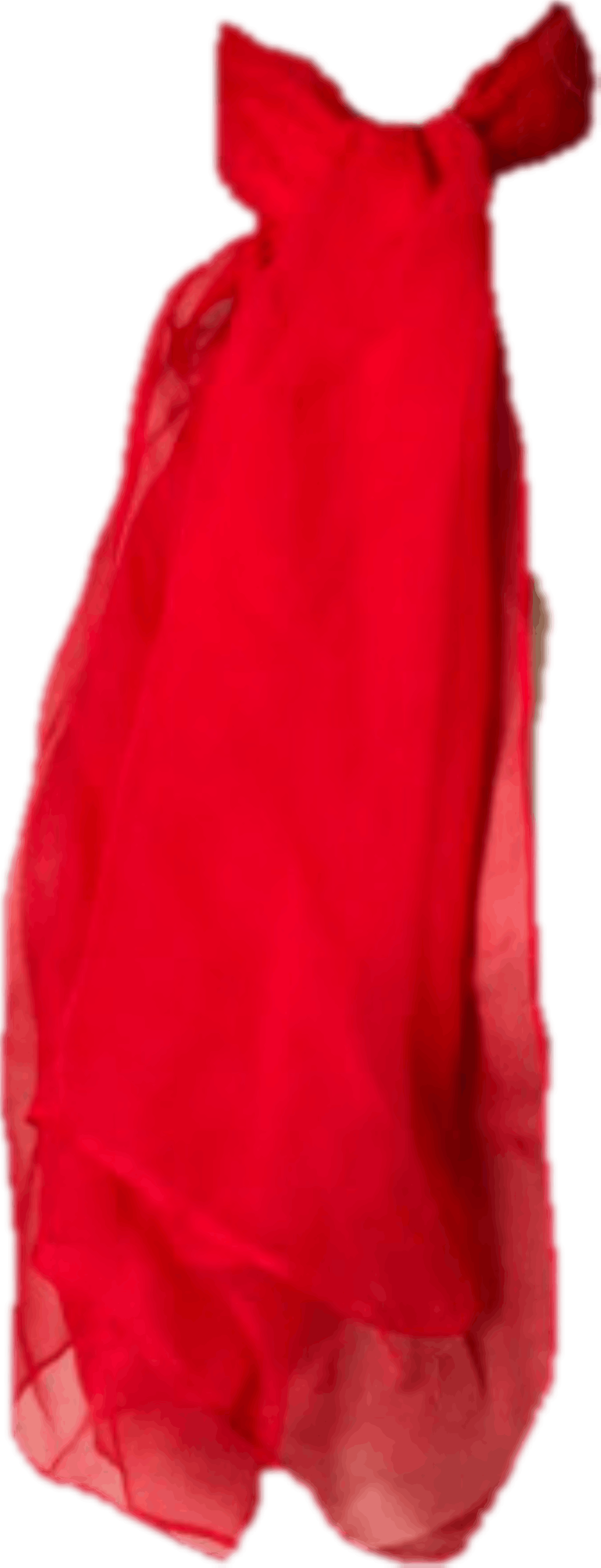 Vintage Cherry Red Sheer Silk Scarf | Shop THRILLING