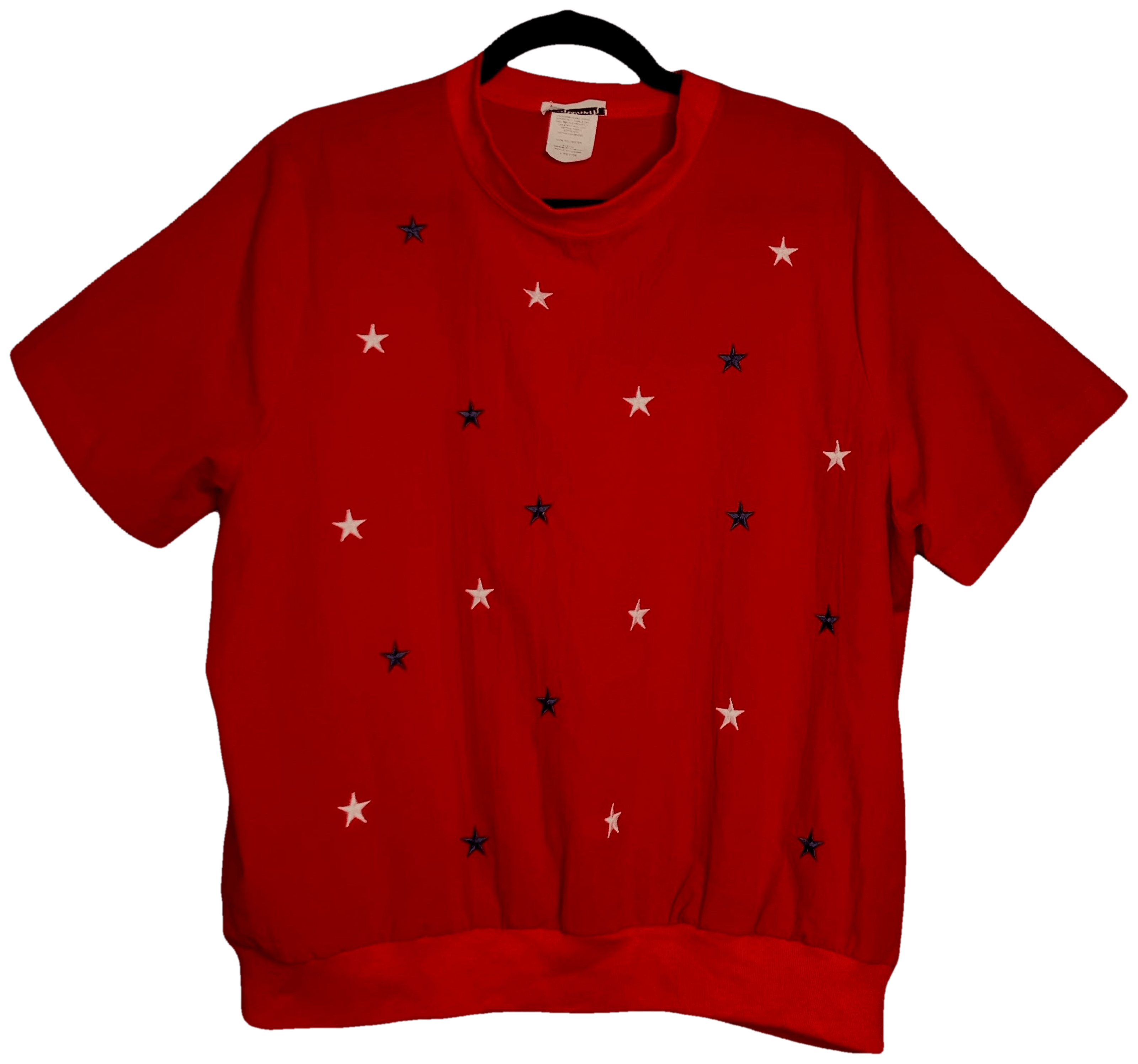 Vintage Red Lightweight Star Print Shirt | Shop THRILLING