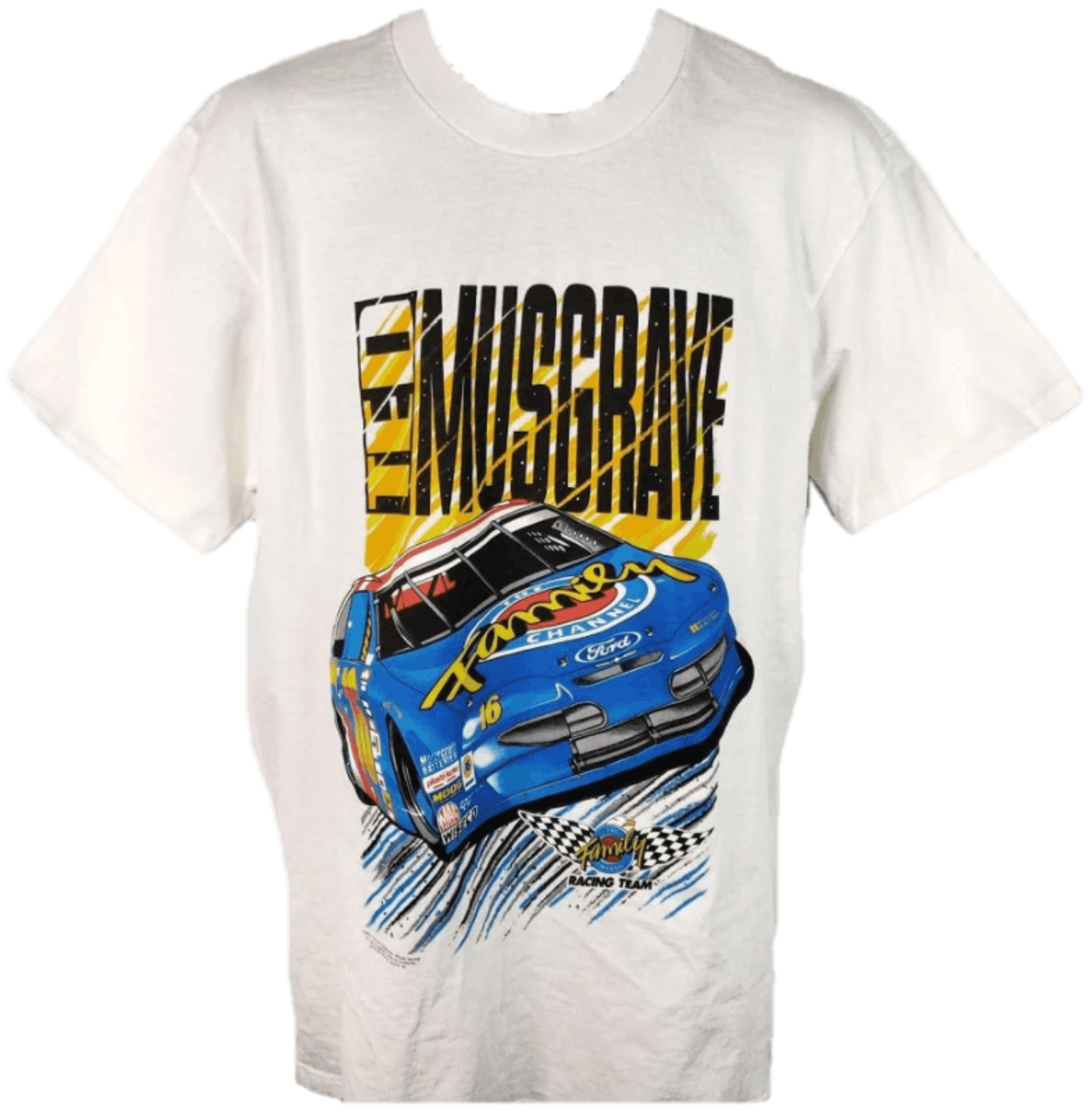 Vintage 90’s Men's Ted Musgrave Roush Racing T-Shirt by Nice Man | Shop ...