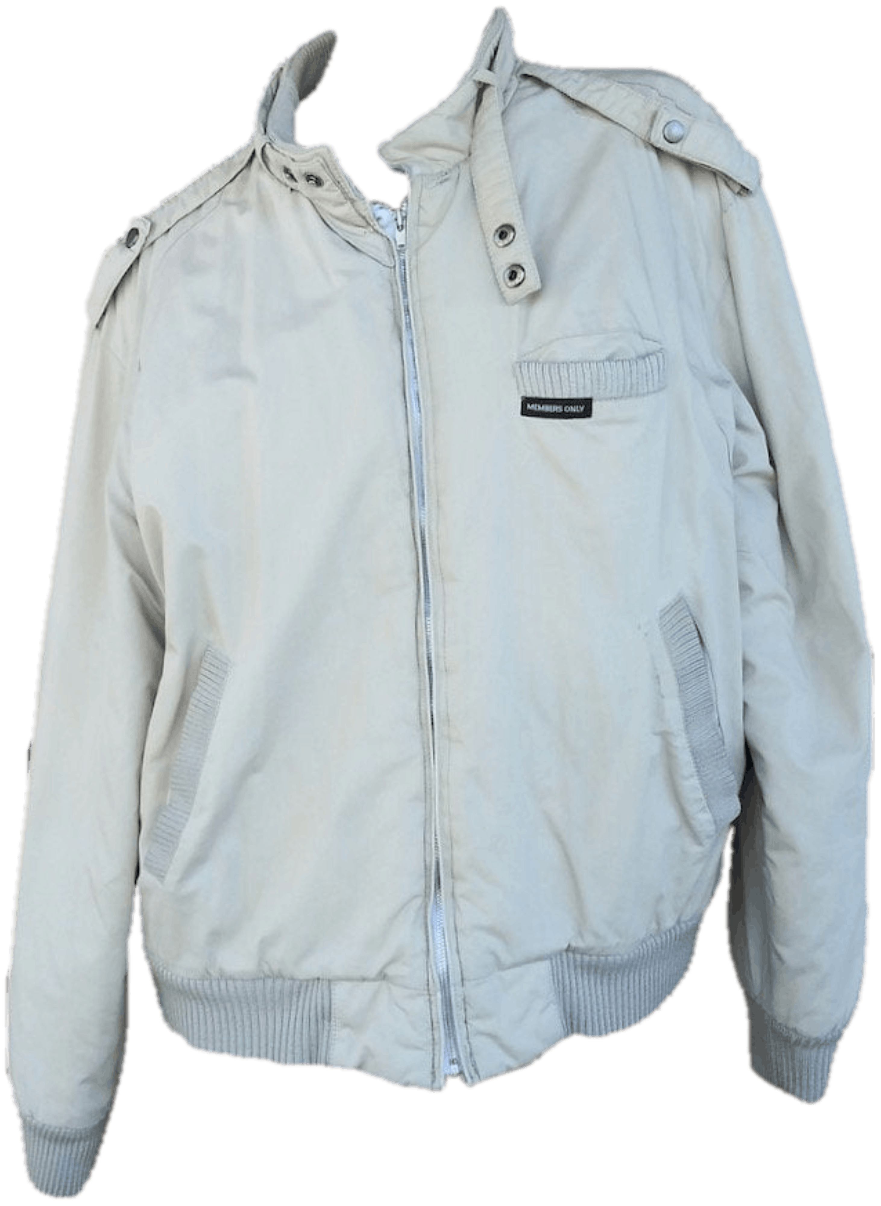 Vintage 80’s Gray Bomber Jacket by Members Only | Shop THRILLING