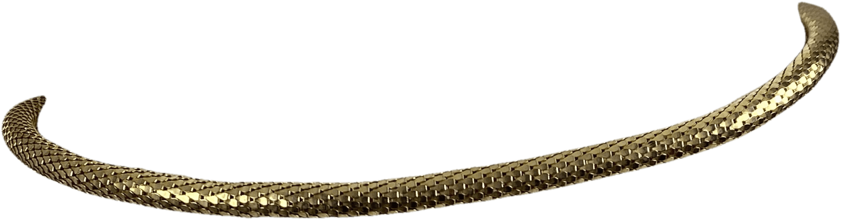 Vintage 80's Gold Mesh Metal Rope Snake Belt Or Necklace Python Boa ...