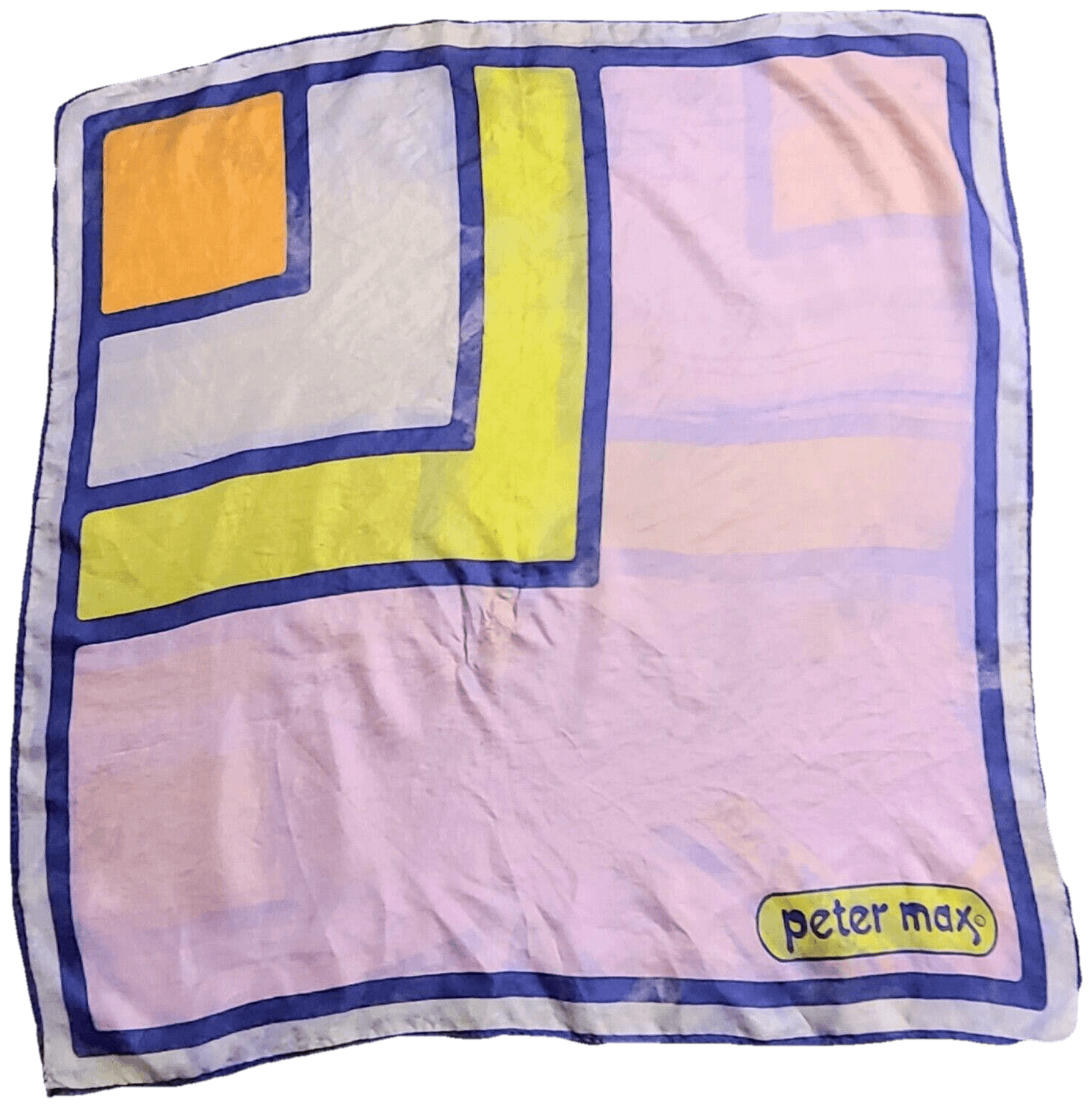 Vintage 60's Uber Collectible Silk Square Mod Scarf by Peter Max | Shop ...