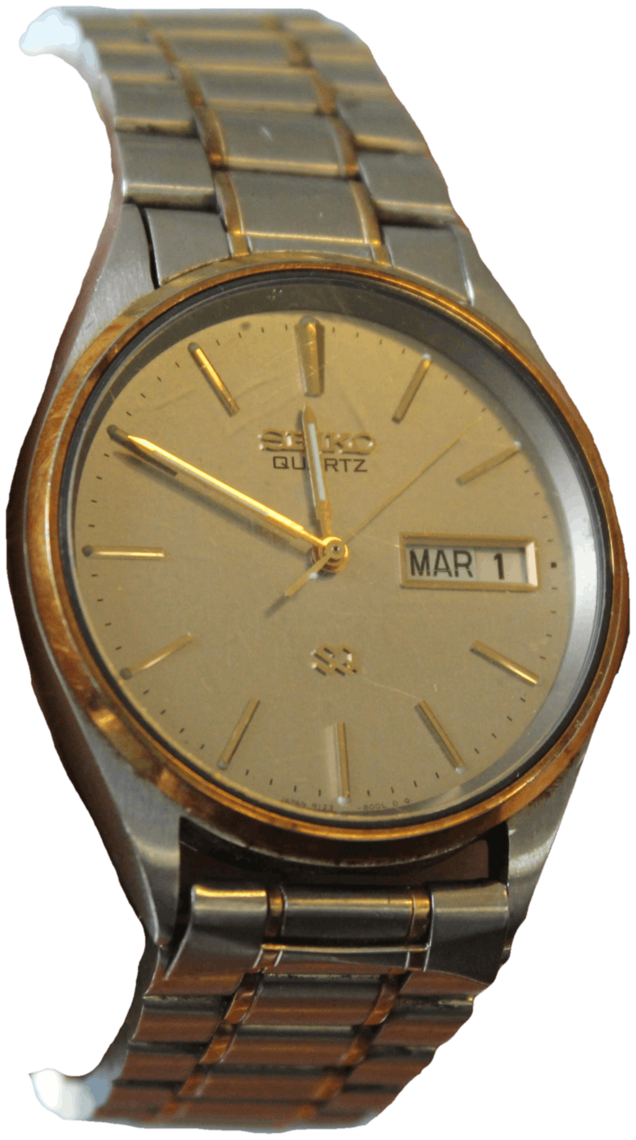 Vintage 80's Silver and Gold Men's Watch by Seiko | Shop THRILLING