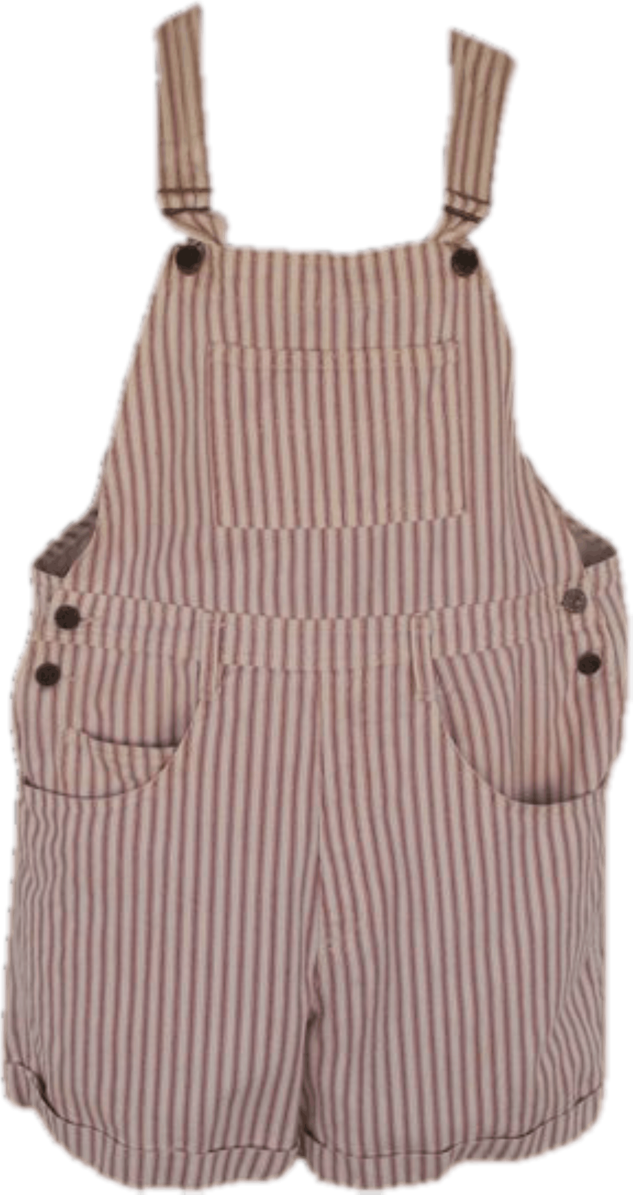 Vintage 80’s Red and Off-White Shorts Overalls by Not Guilty | Shop ...