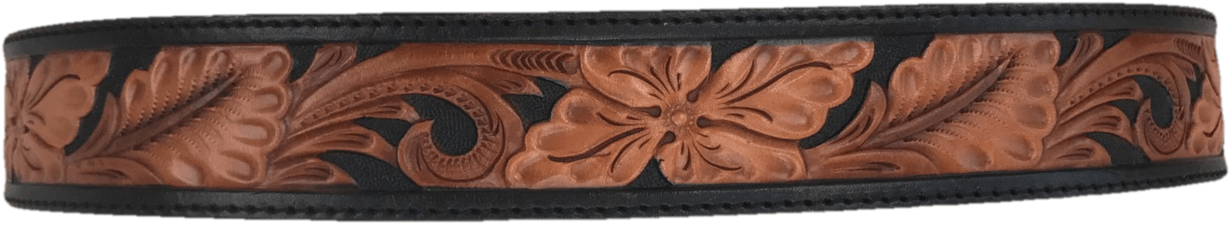 Vintage 90's Hand Tooled Leather Western Belt by Tony Lama | Shop THRILLING