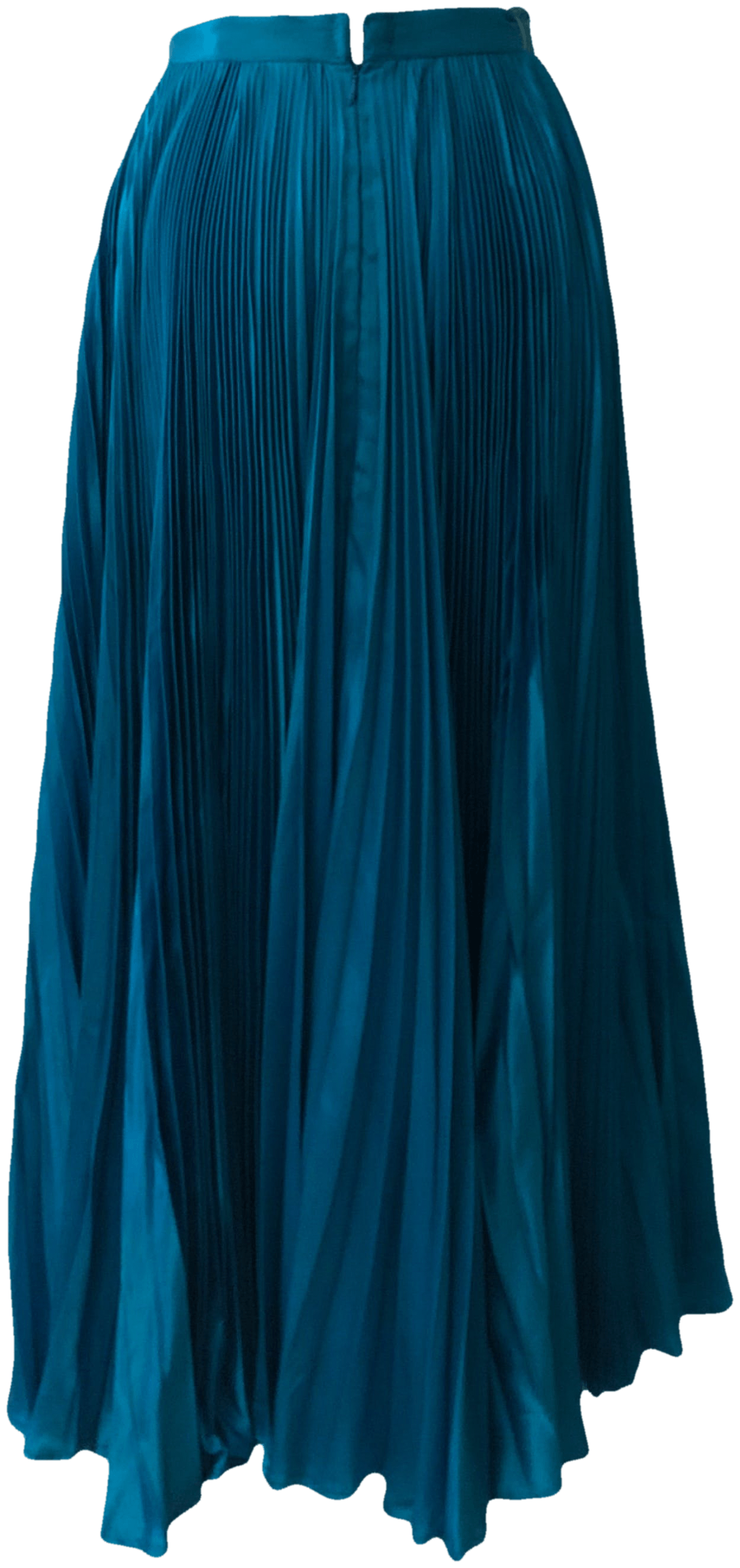 Vintage Agua Blue Wavey Pleated Maxi Skirt | Shop THRILLING