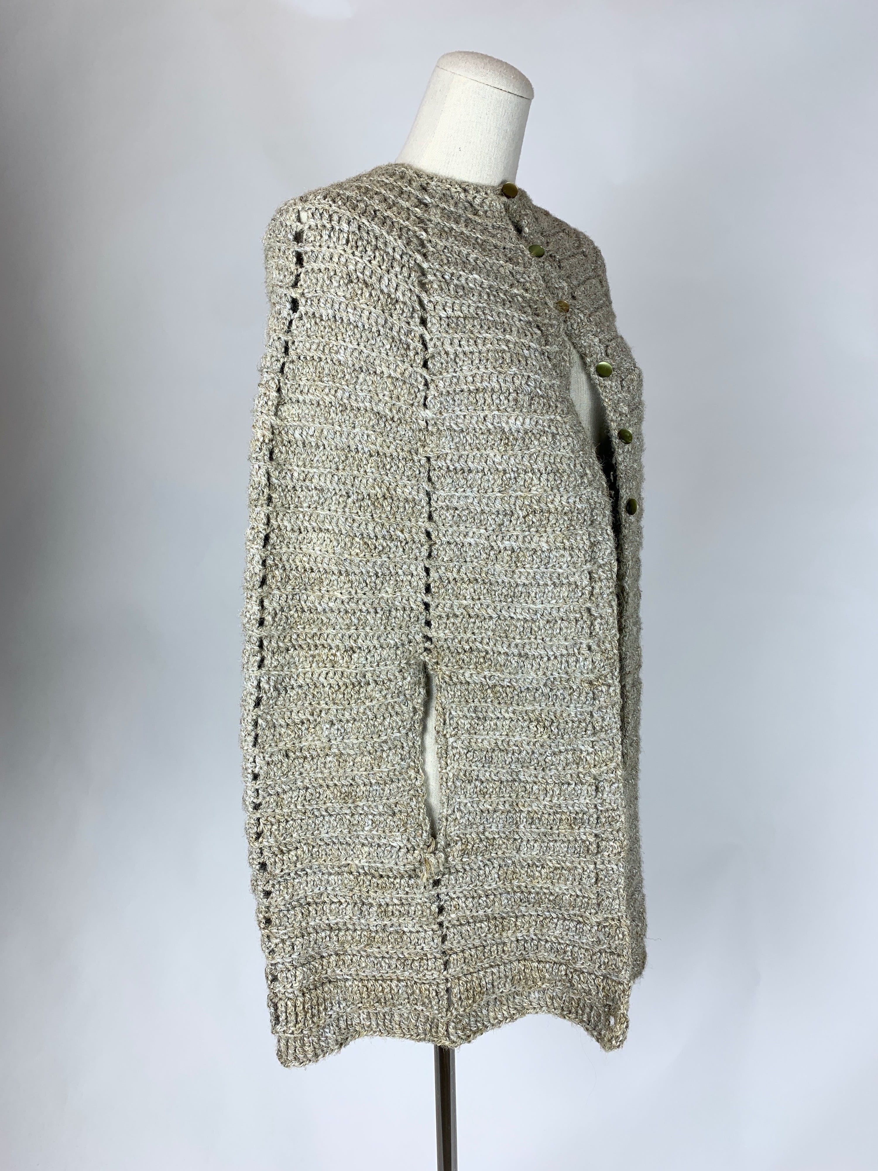Vintage Hand Knit Heavy Cape | Shop THRILLING