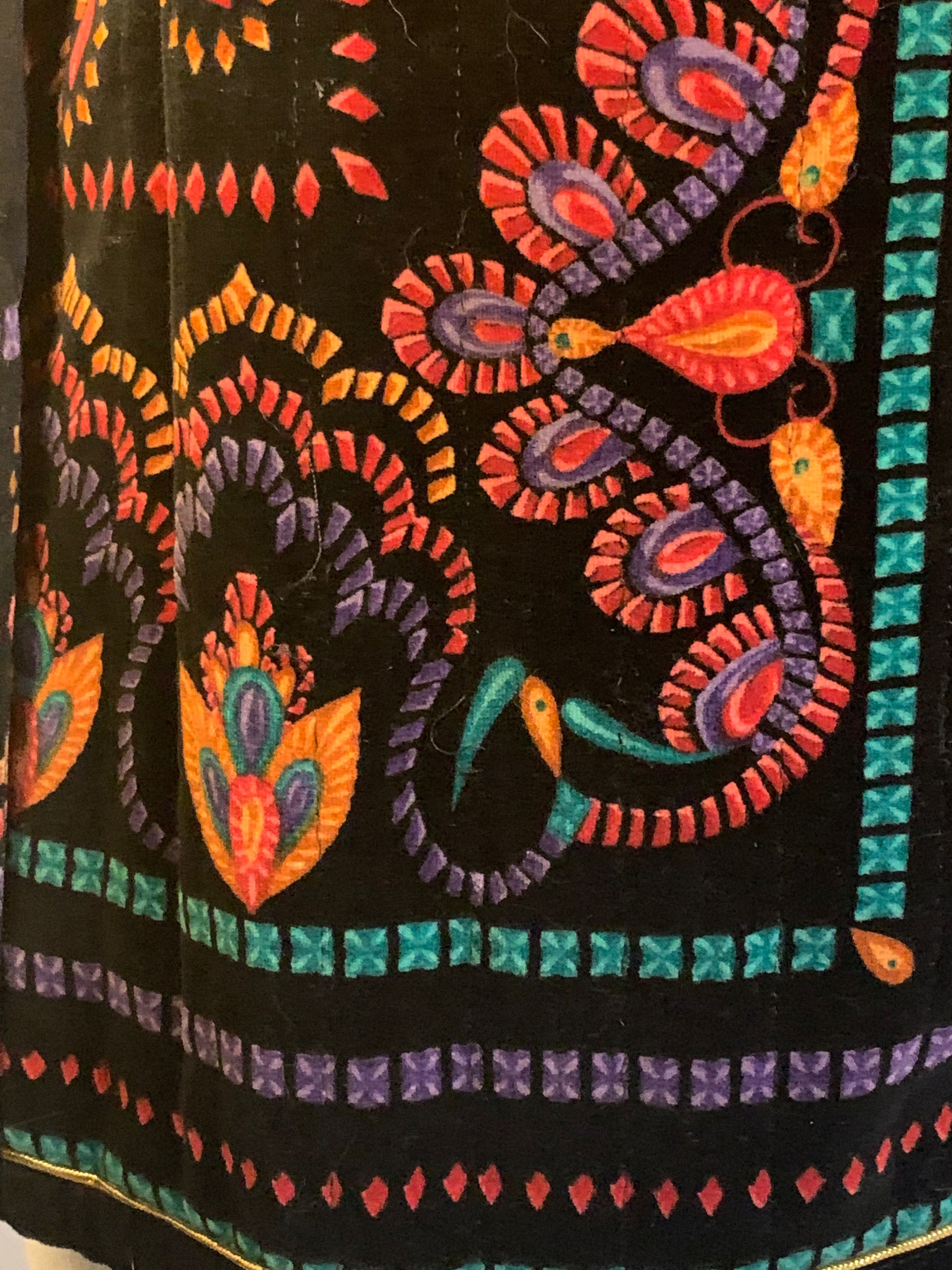 Vintage Velvet Multicolor Paisley Jacket by Saxton Hall | Shop THRILLING