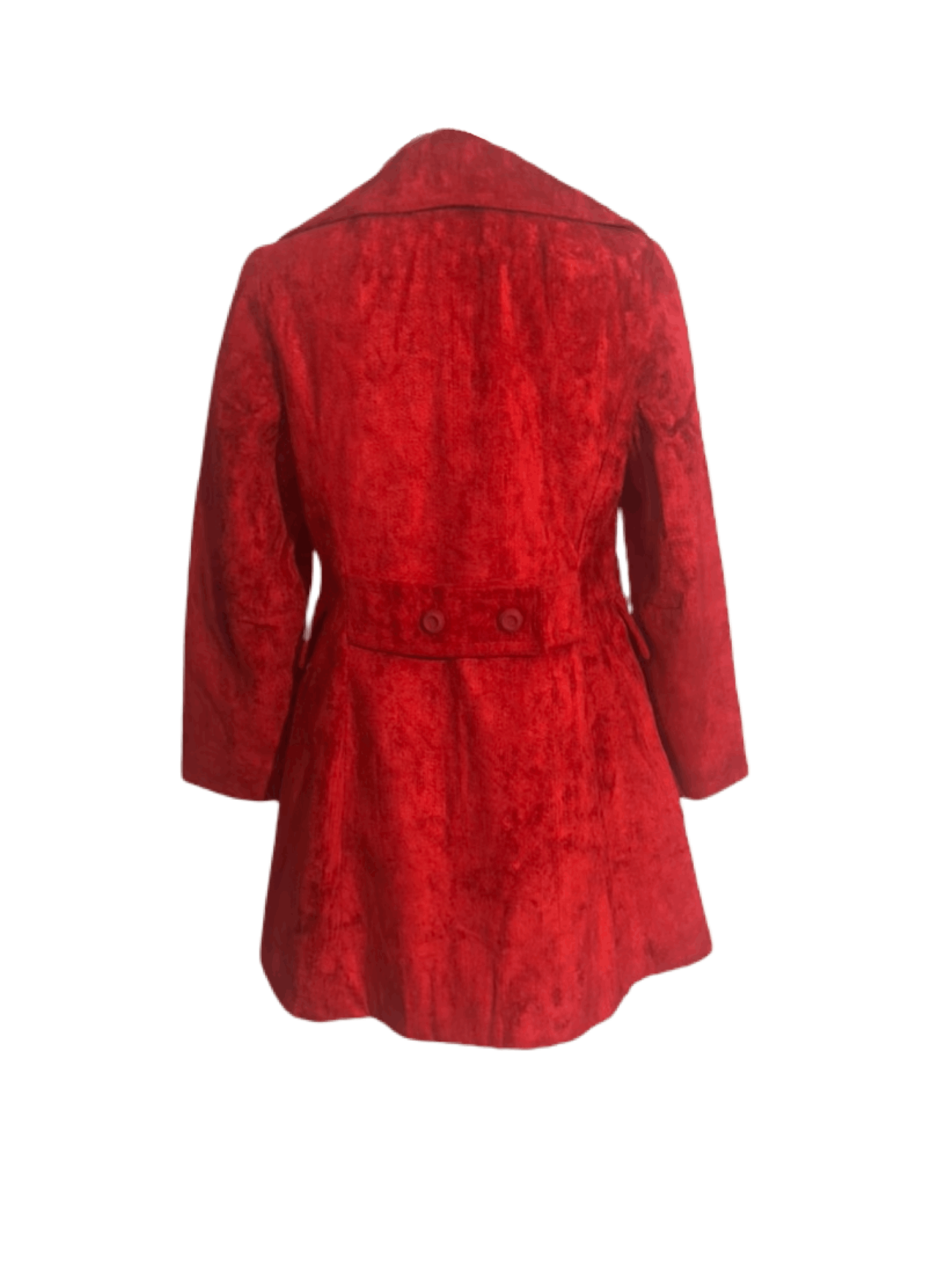 Vintage Vibrant Red Coat with Button Front Closure by Betty Rose | Shop ...