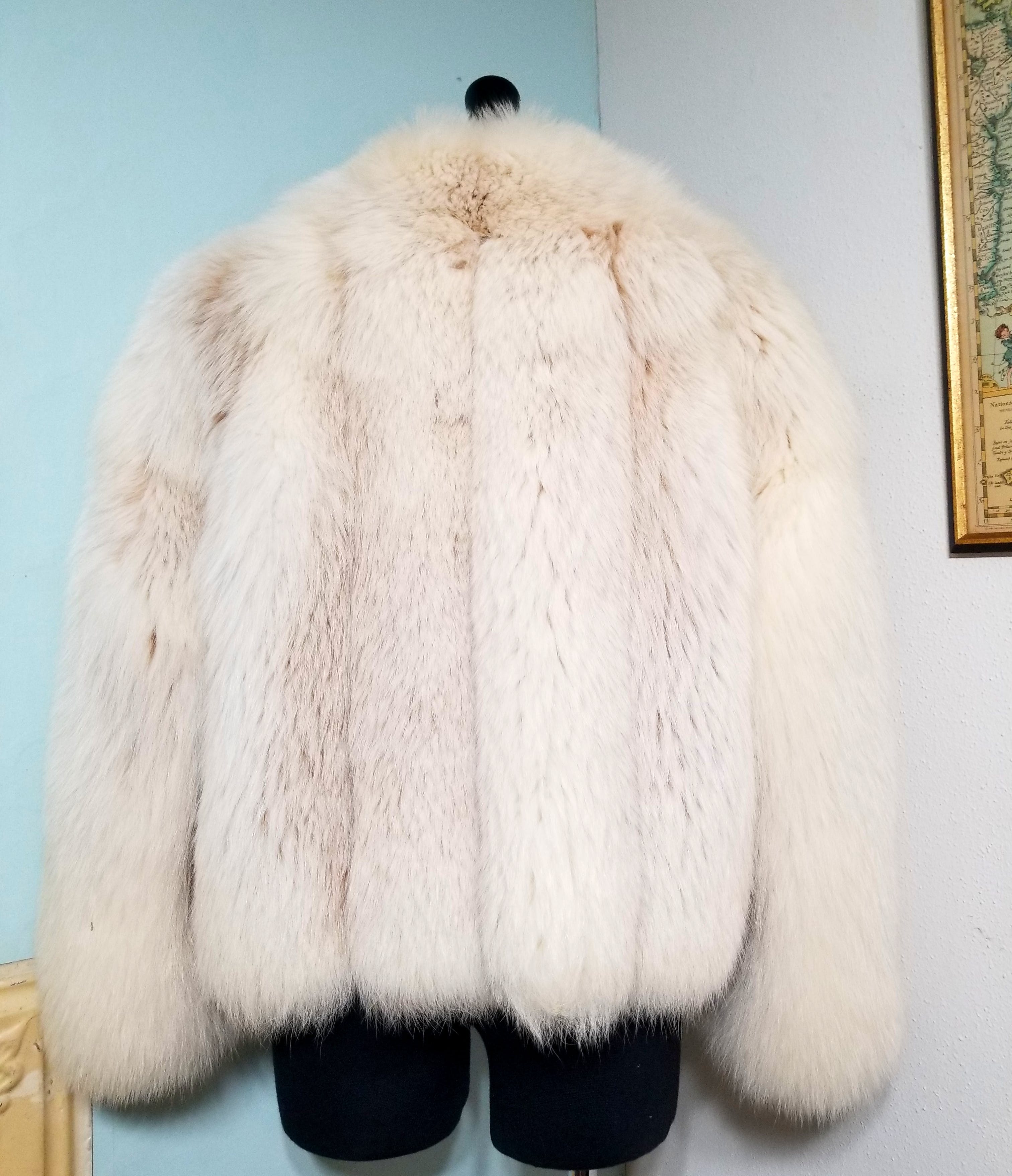 Vintage 70's Arctic Fox Fur Coat Jacket | Shop THRILLING