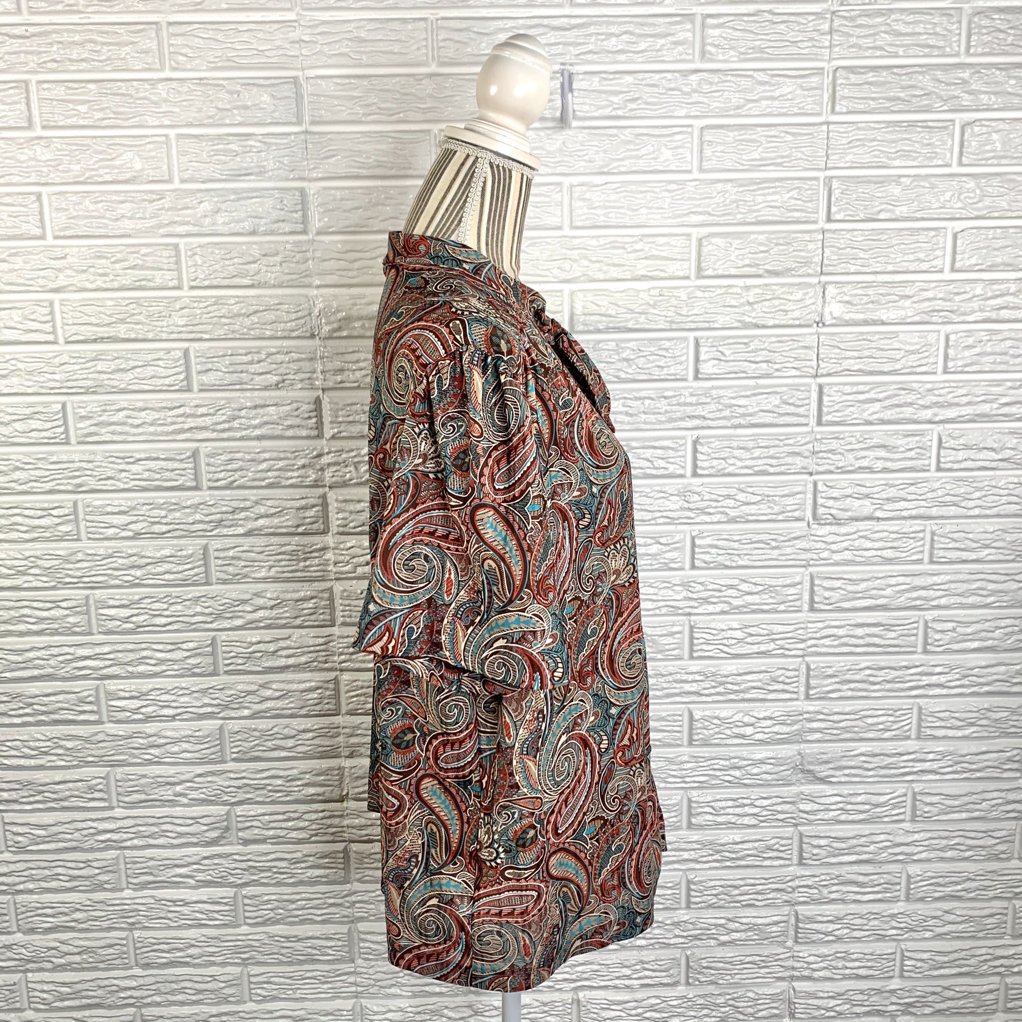 Vintage Paisley Blouse with Necktie by Lady Devon | Shop THRILLING