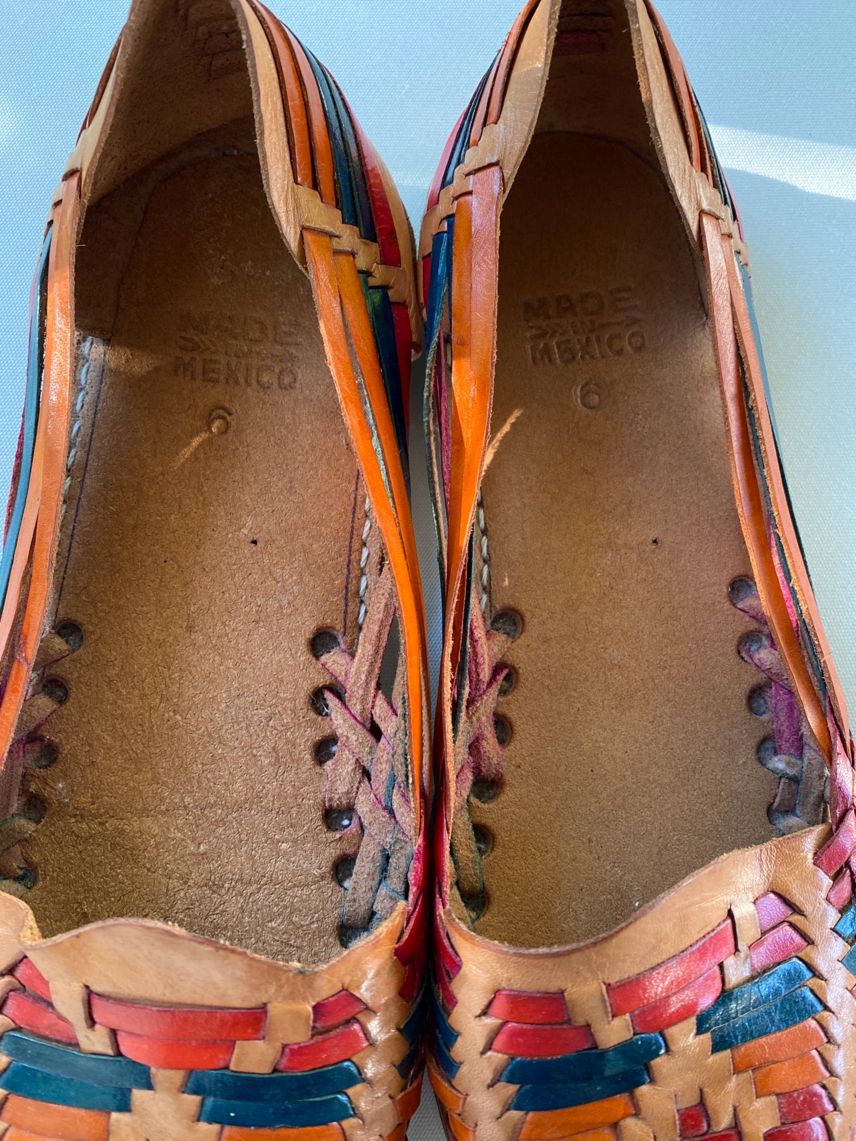 Vintage Rainbow Huarache Leather Sandals | Shop THRILLING