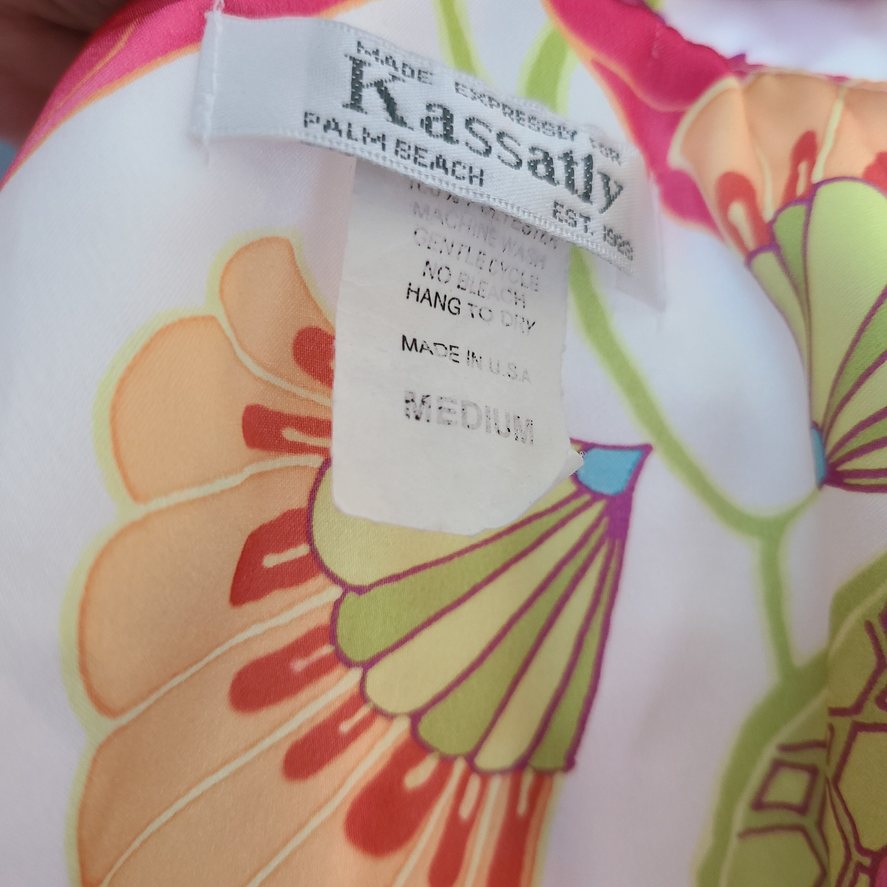 Vintage Zip Front Floral Caftan Robe by Kassatly Of Palm Beach | Shop ...