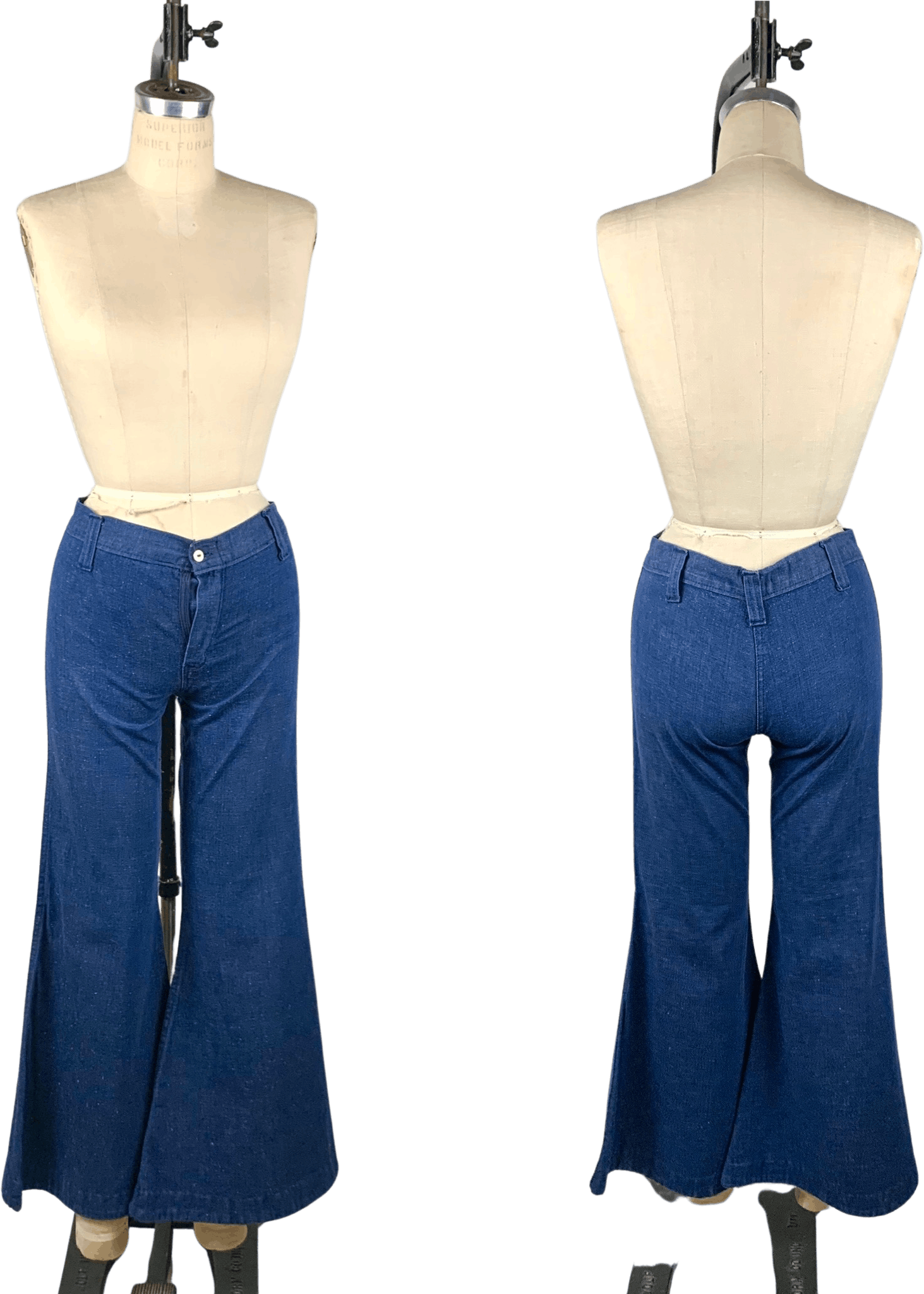 Vintage Vtg 60’s 70’s Ultra Wide Denim Bell Bottom Jeans | Shop THRILLING