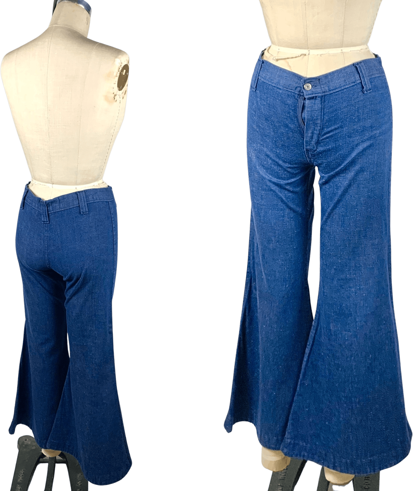Vintage Vtg 60’s 70’s Ultra Wide Denim Bell Bottom Jeans | Shop THRILLING