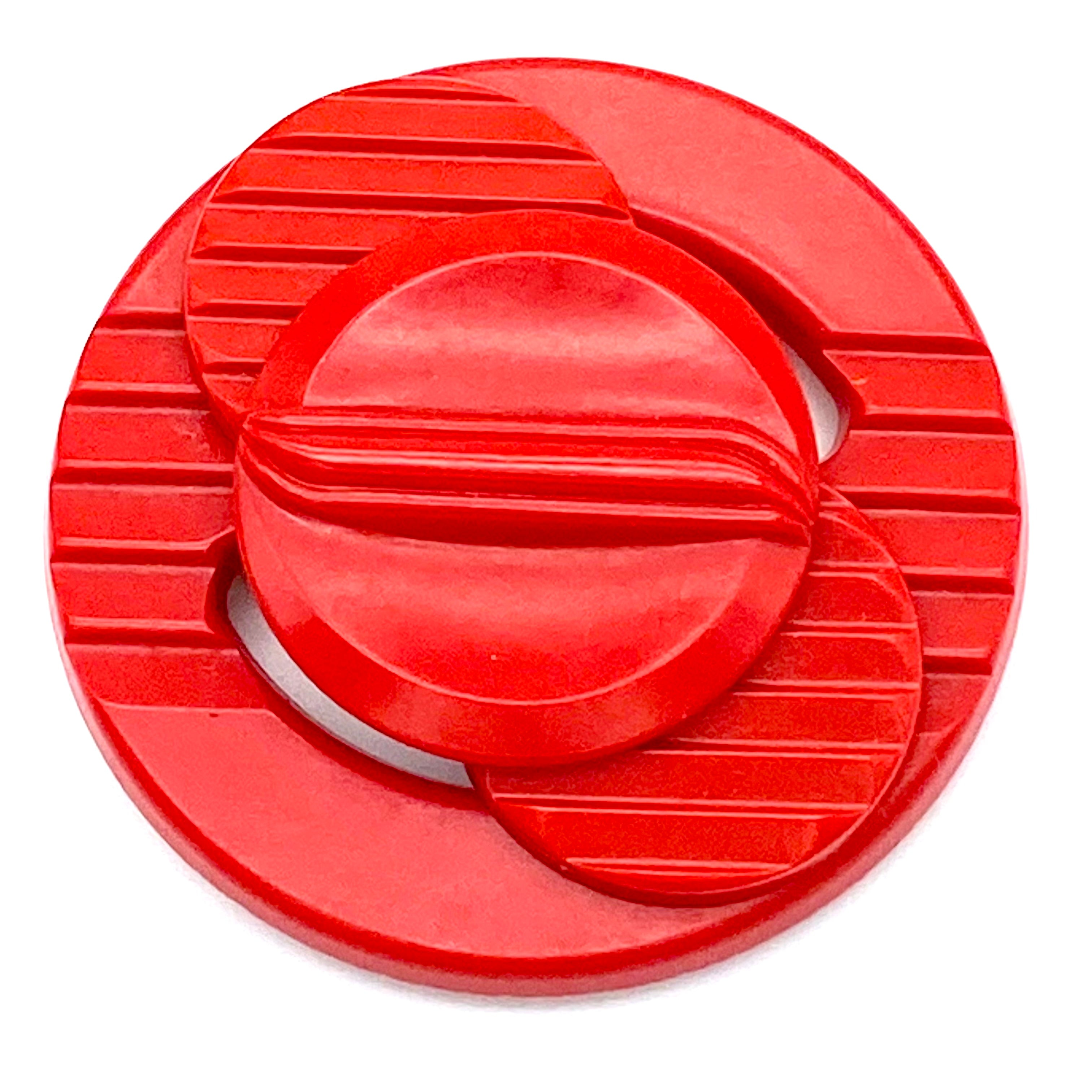 60s Vintage 60s Mod Red Bakelite Brooch By Bakelite | Shop THRILLING