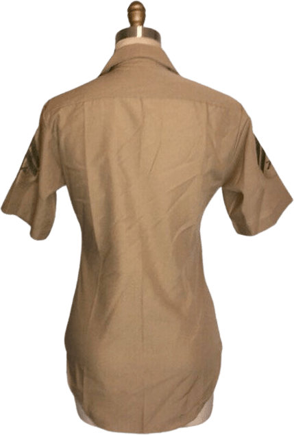 Vintage 70’s Beige Uniform Shirt | Shop THRILLING