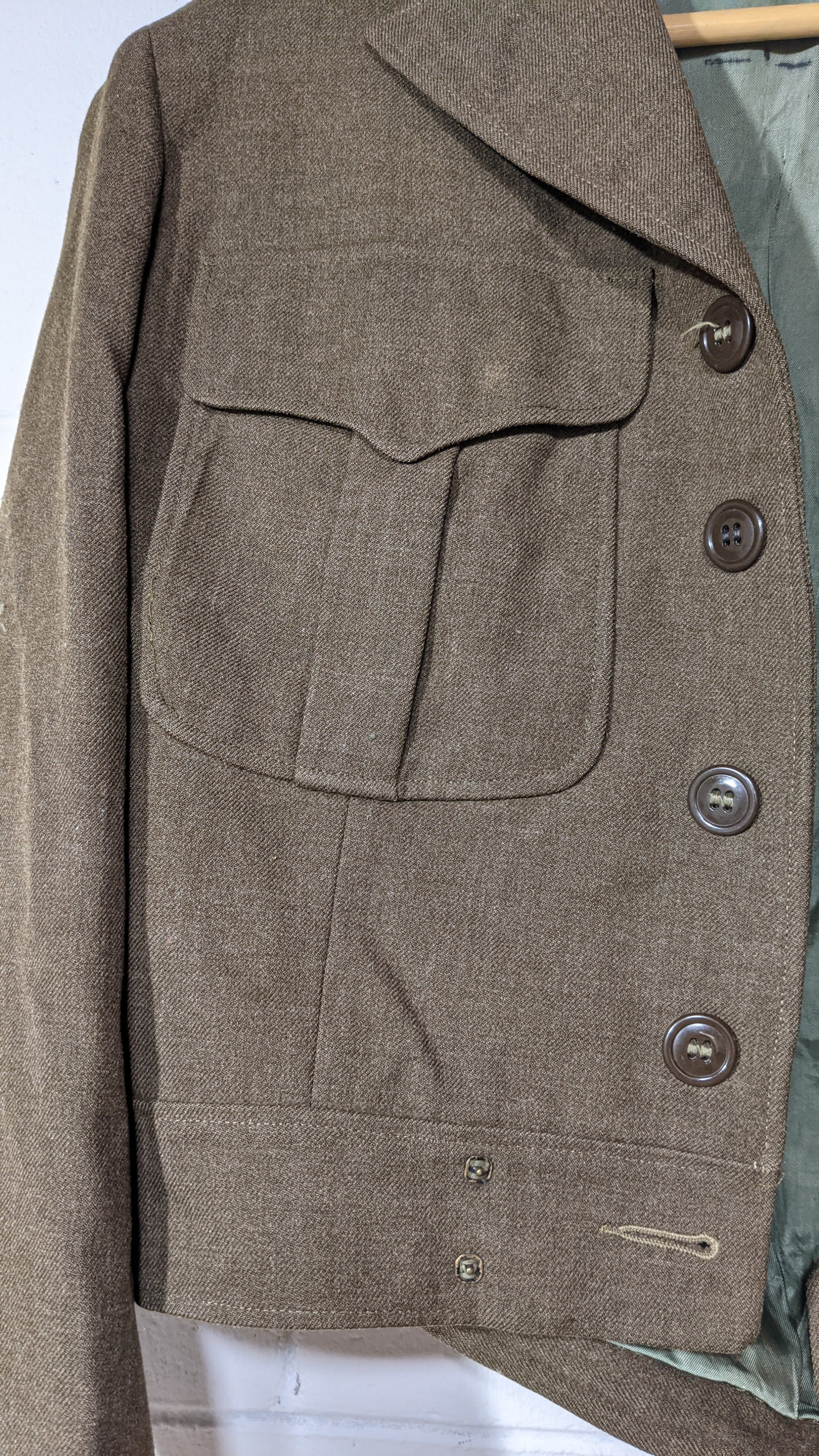 Vintage Wool Military Cropped Jacket | Shop THRILLING